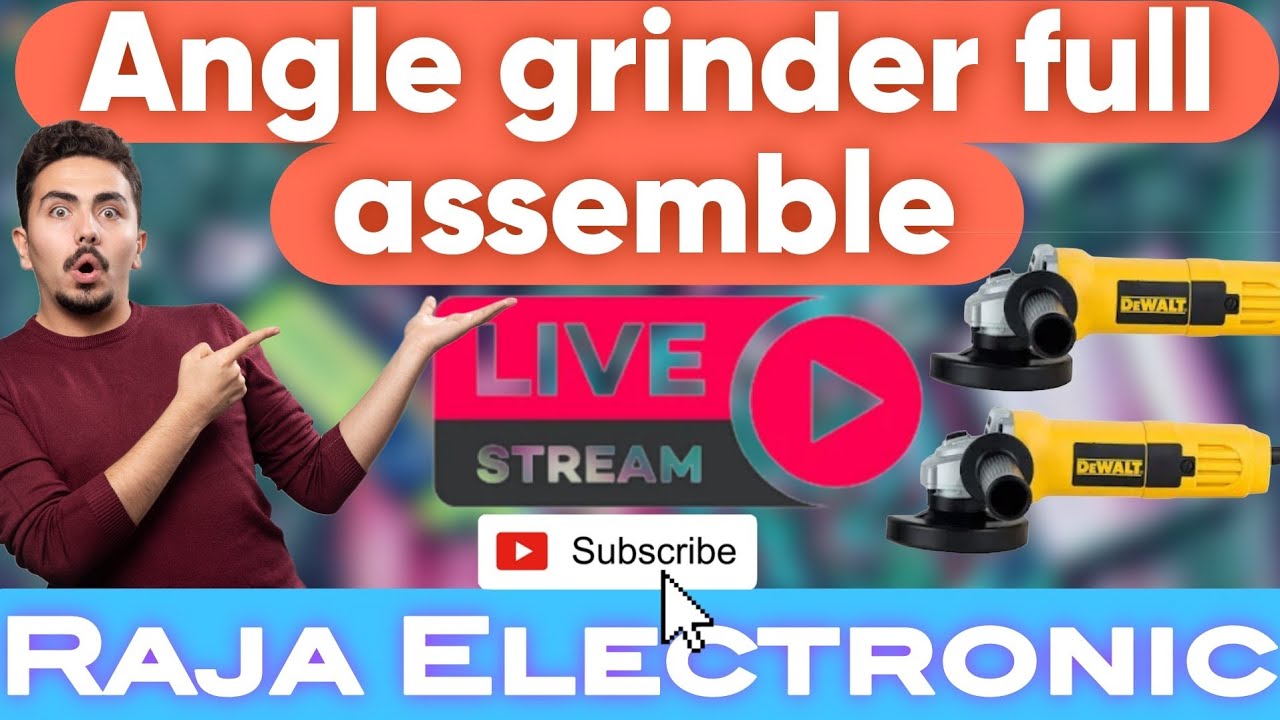 angle grinder repair in live stream#livestream #shorts - YouTube
