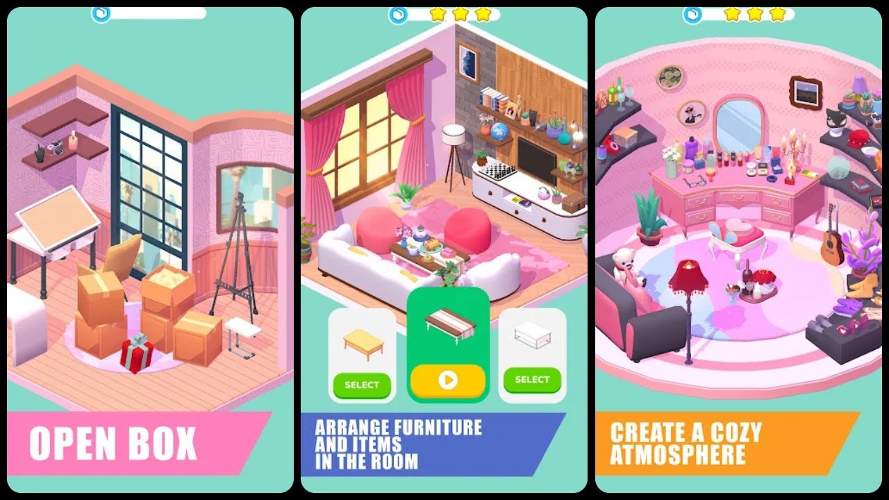 Home Design: Decor & Makeover Game Gameplay Android Mobile - YouTube