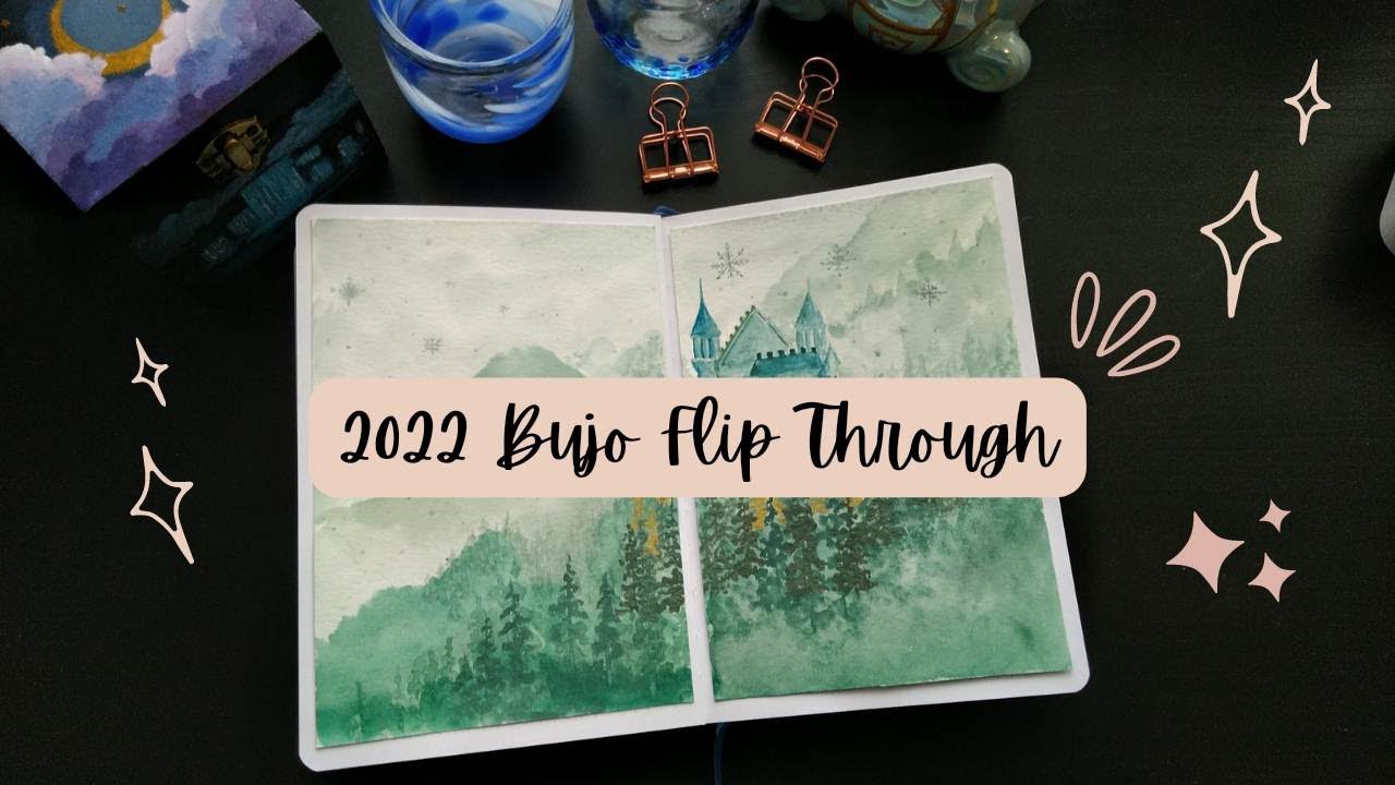 2022 Bujo flip through l Bujo spreads of 2022 l Bullet journal cover ...