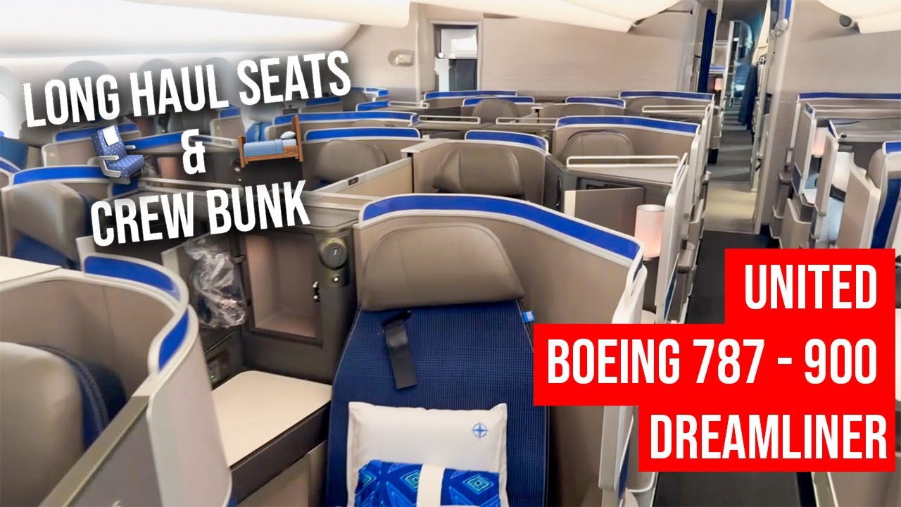 United Boeing 787-900 Seat & Crew Bunk Review | Business, Premium Plus ...
