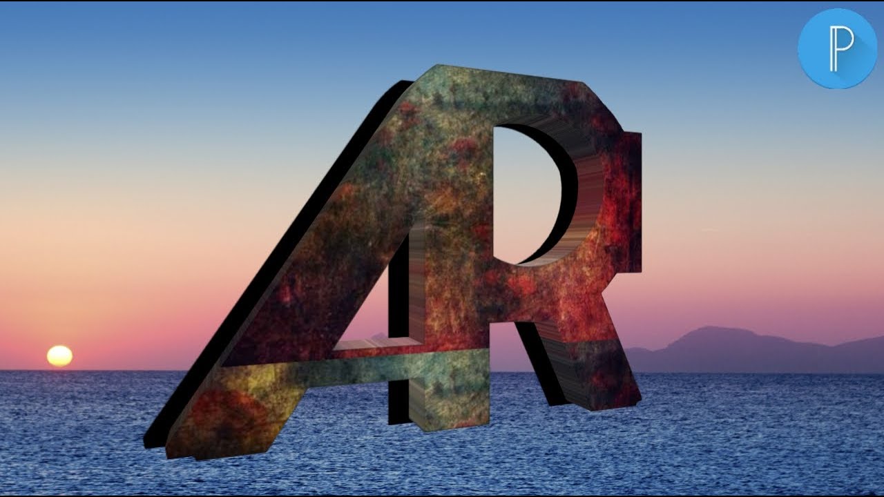 AR 3d logo design pixellab | pixellab tutorial - YouTube