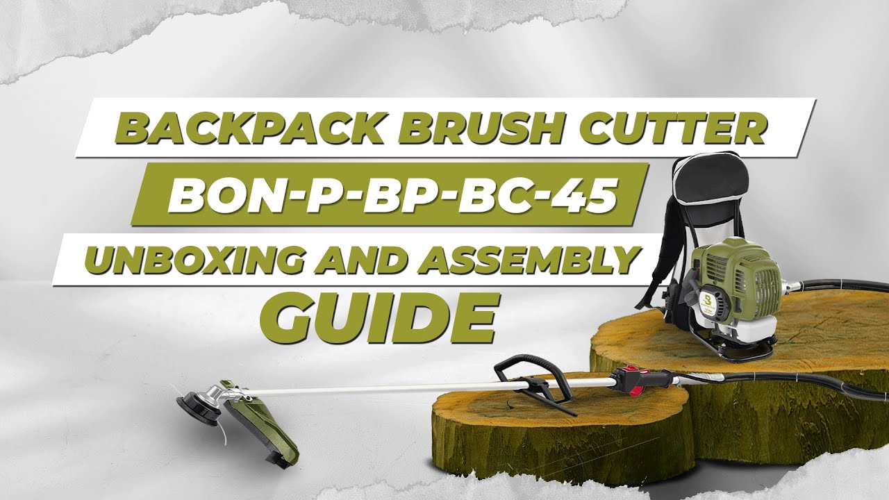 Bonhoeffer Machines Backpack Brush Cutter BON-P-BP-BC-45 Unboxing and ...