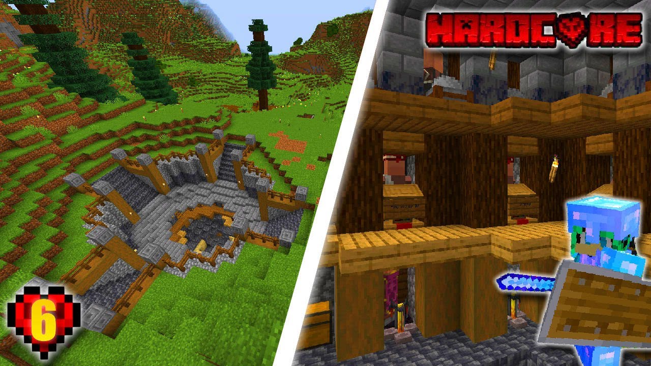 I built a MEGA Villager Trading Hall in Hardcore Minecraft! (6) - YouTube