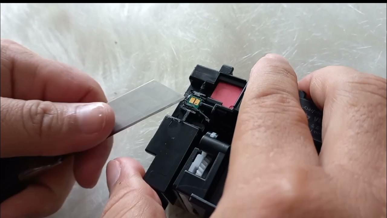como retirar o chip do toner da imprssora laser hp #m454dw #hp #toner # ...