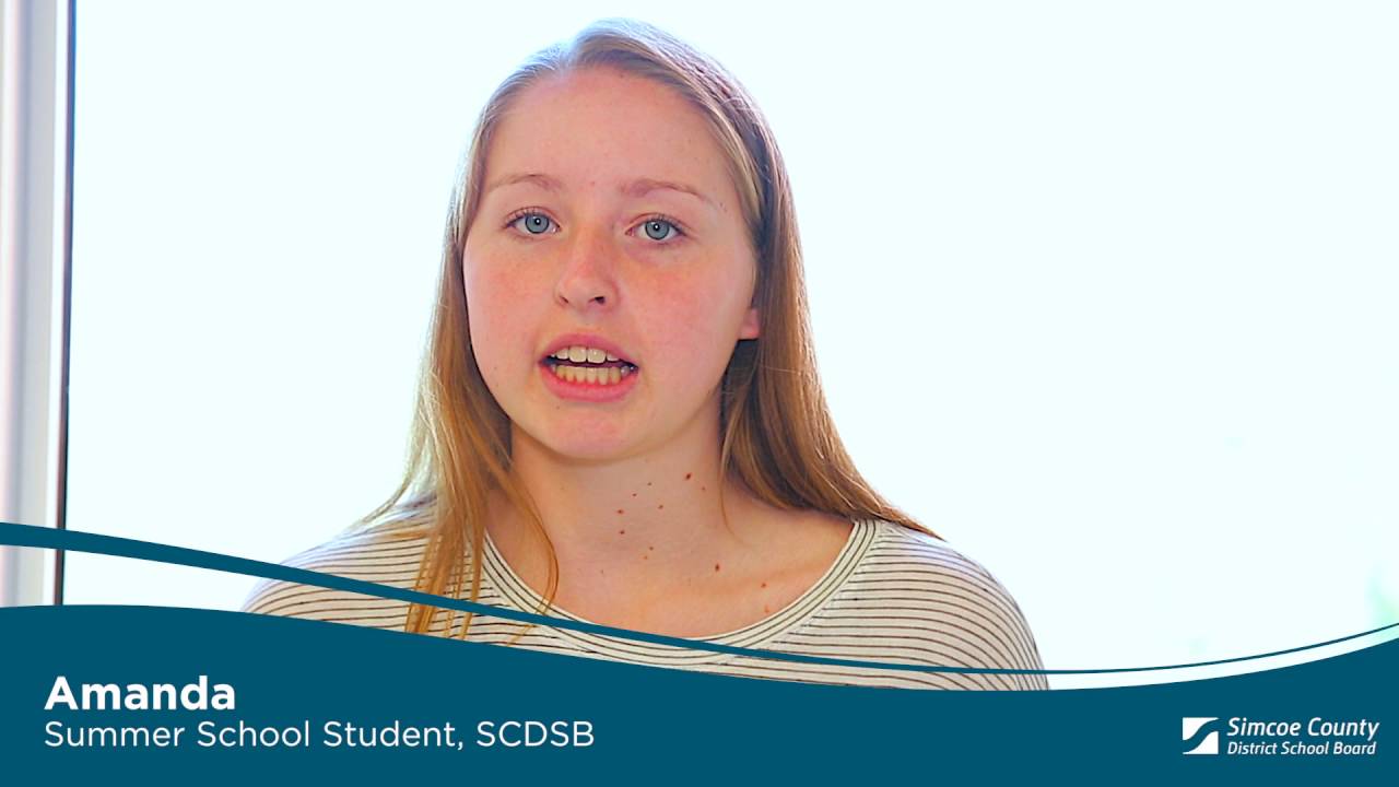 School's in for Summer - Summer School in the SCDSB - YouTube