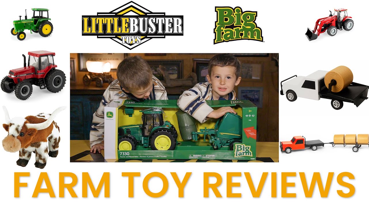 Little Buster and Big Farm Toy Reviews - YouTube
