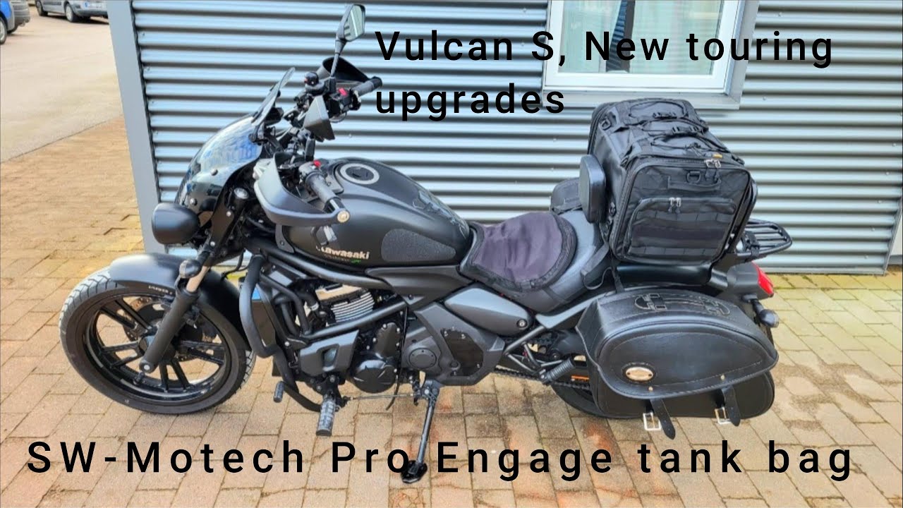 Vulcan S tour mods & upgrades,Tank bag & direct camera charging. - YouTube