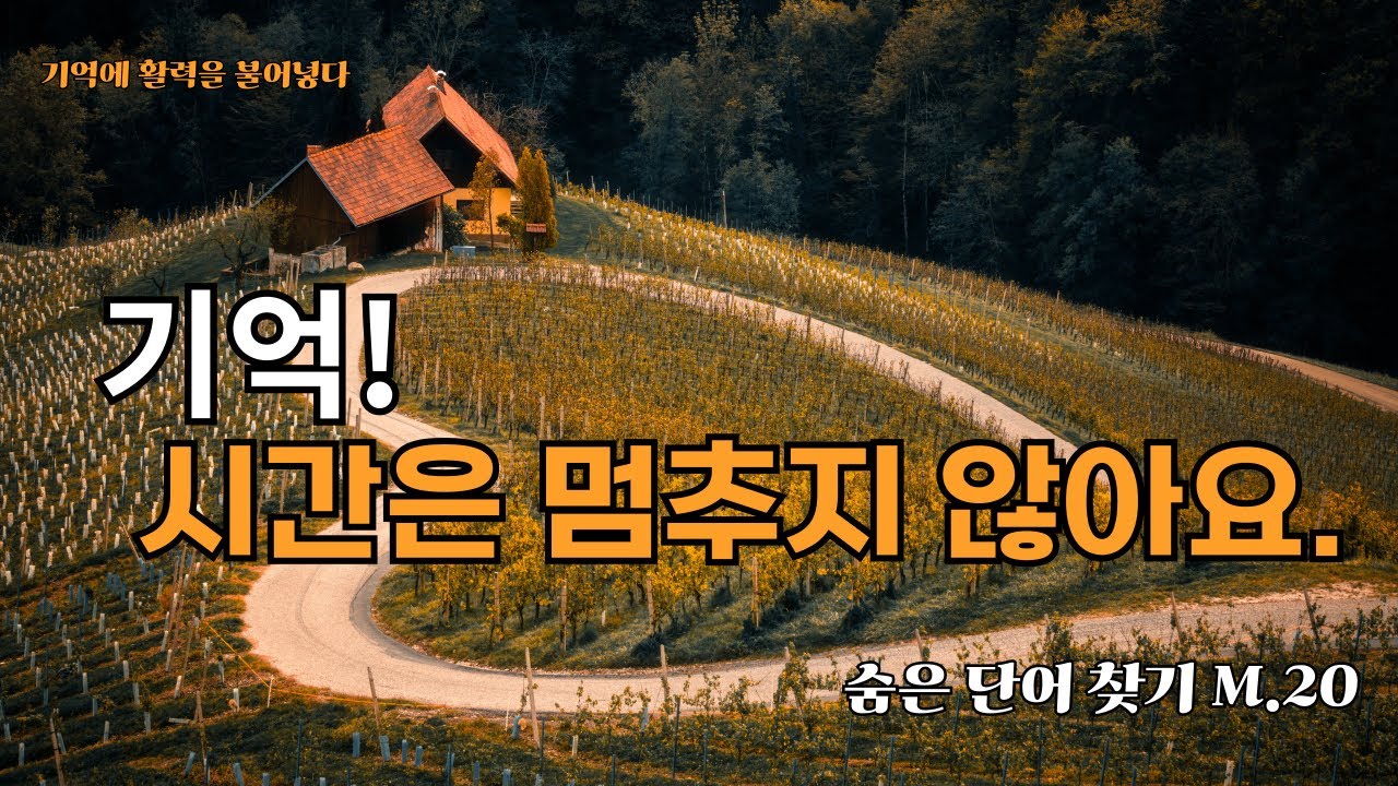 기억 시간은 멈추지 않아요 숨은단어찾기 20화 치매예방퀴즈기억을높이는방법숨은단어찾기치매예방 Youtube