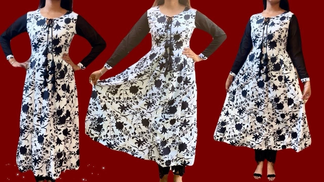 Frock suit cutting and stitching/ Latest kali frock cutting and ...