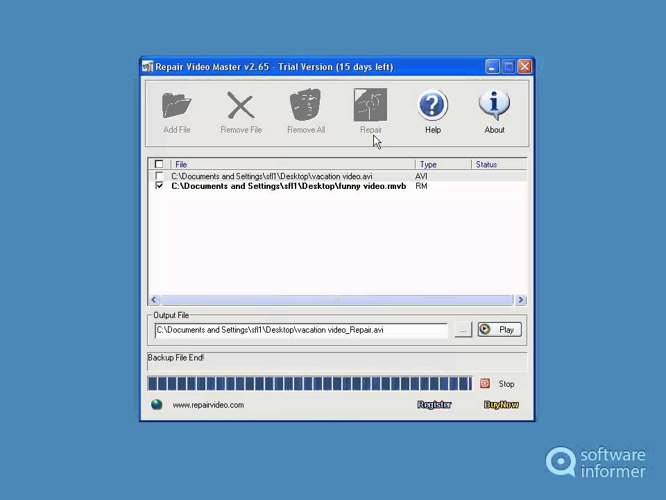 A quick look at Repair Video Master - YouTube