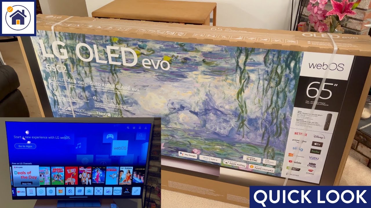 Quick Look: LG C2 Series 65-Inch Class OLED evo Smart TV Unboxing plus ...