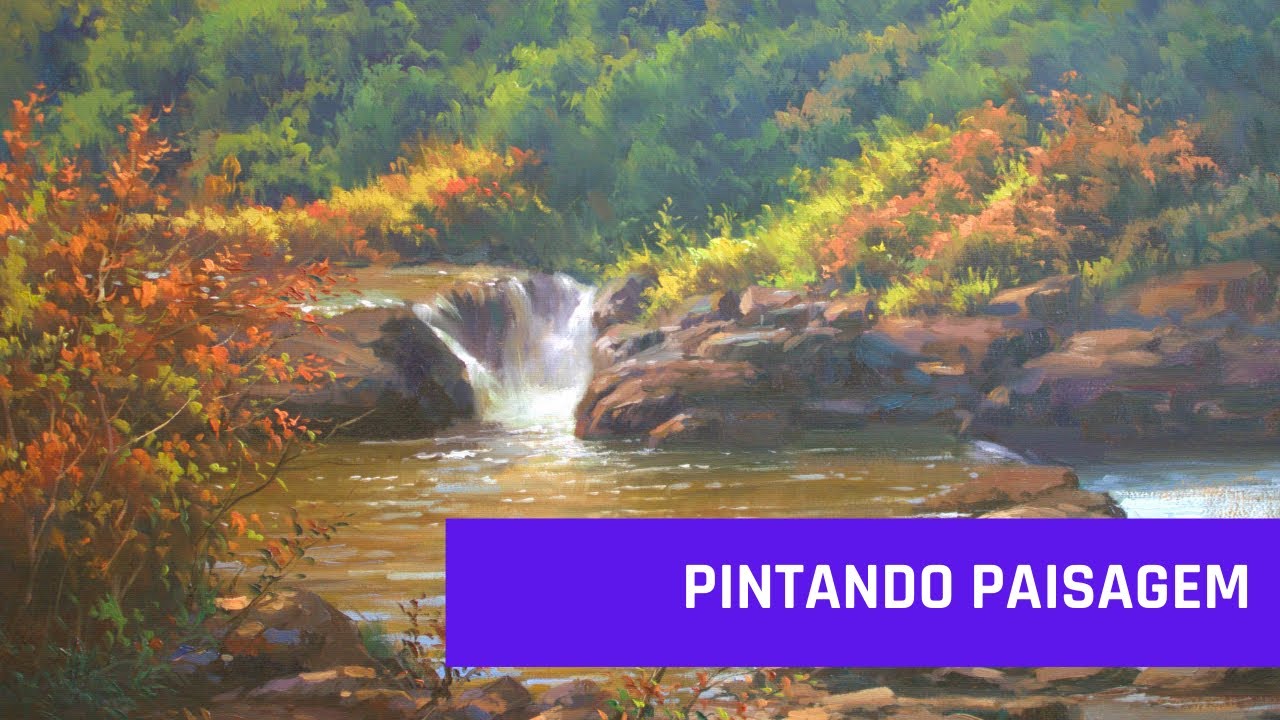 Pintando paisagem, painting landscape - YouTube