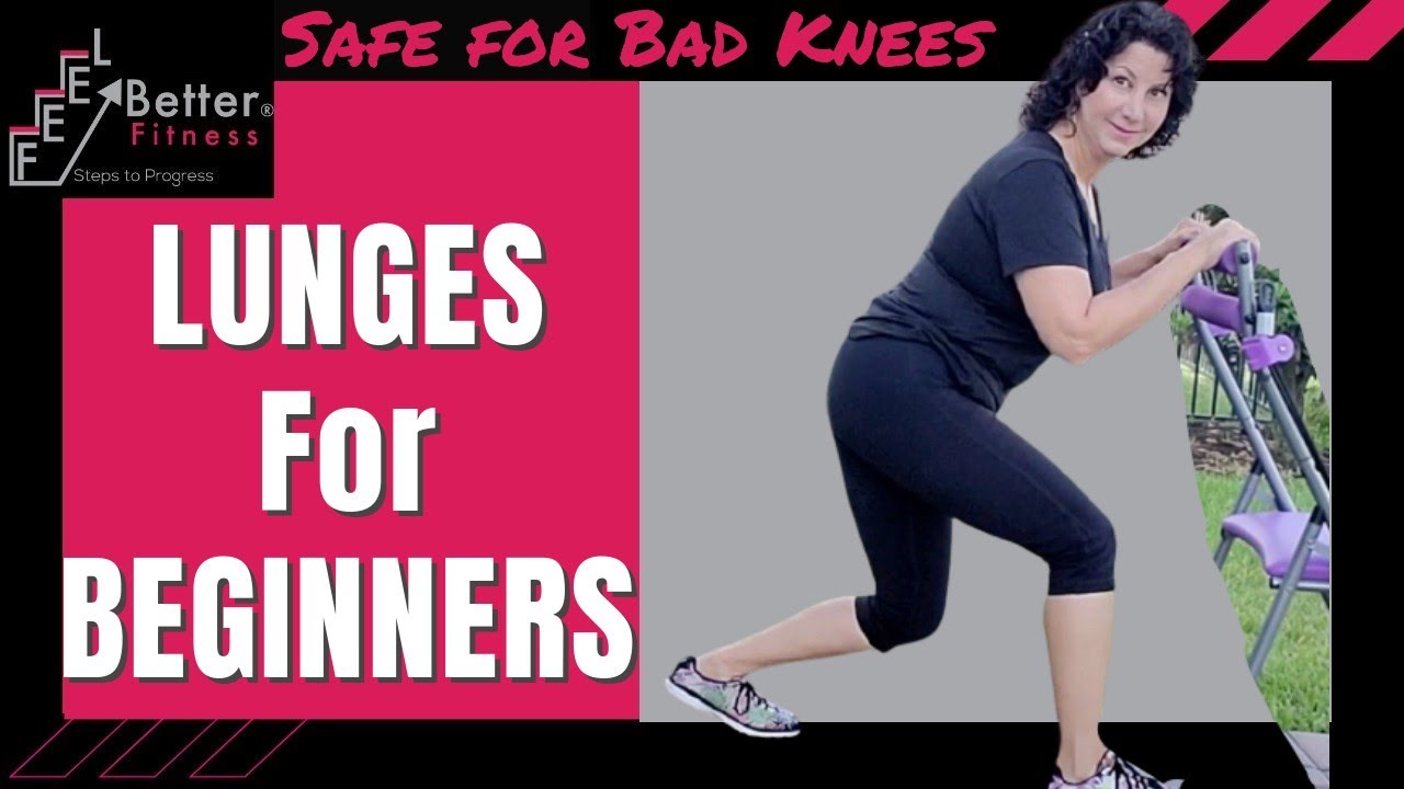 Beginner Stationary Lunges for Seniors - YouTube
