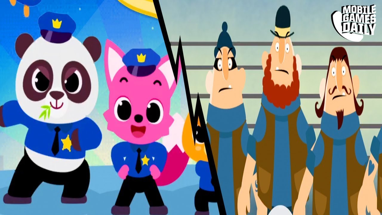 Pinkfong The Police VS Little Police Station for Kids Gameplay (iOS ...