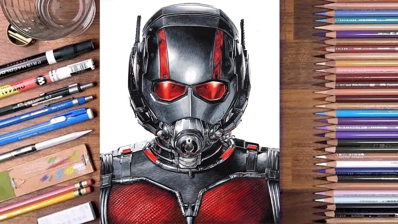 Drawing Ant-Man - Time-lapse | Draw CC - YouTube