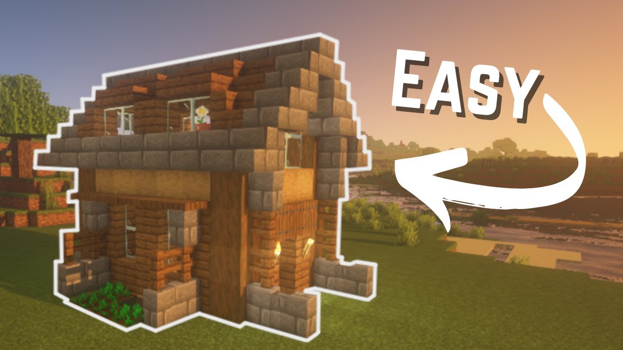 Super Easy Cottage | Minecraft tutorial - YouTube
