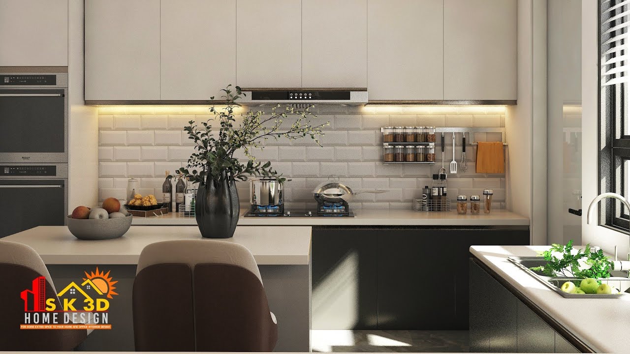 Kitchen Interior Tutorial Design in 3ds Max vray light Render setting ...