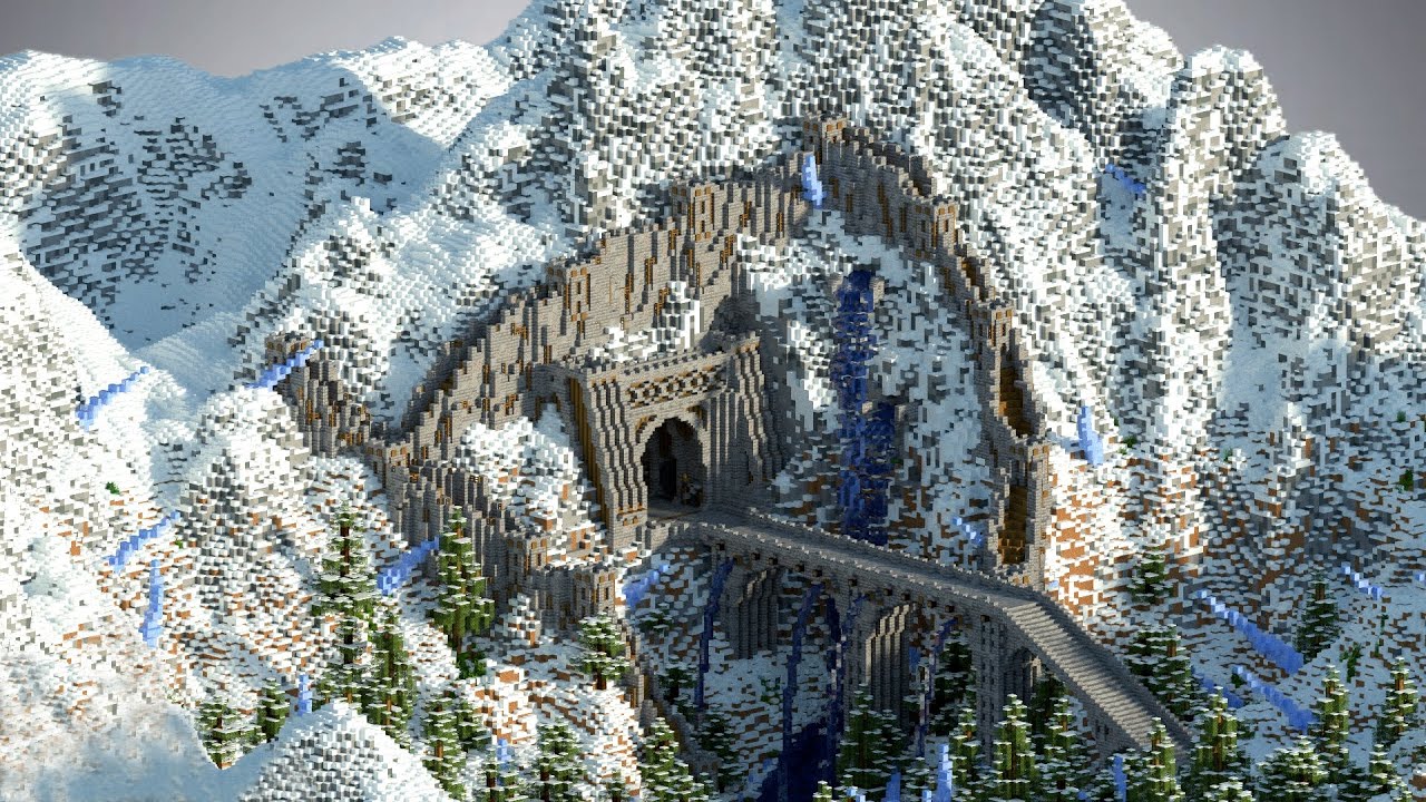 Minecraft Timelapse | Grand Mountain Fort - YouTube