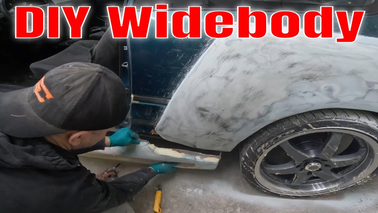 How to make a widebody | Diy Over fenders - YouTube
