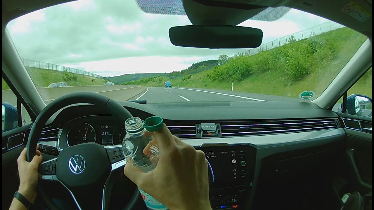 GERMAN HIGHWAY - DRIVER'S VIEW : a fast, winding highway for about 2 ...