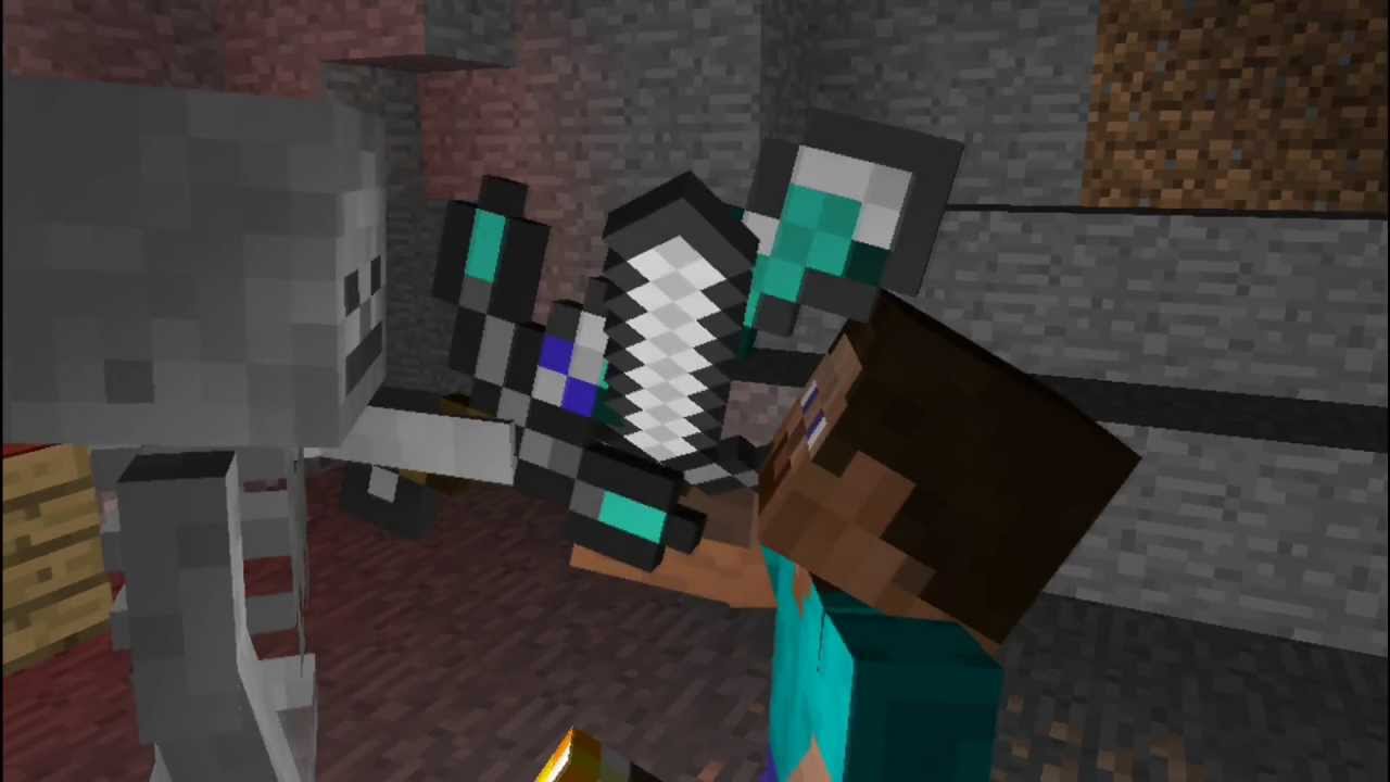 Minecraft - Skelly Fight [Animation] - YouTube