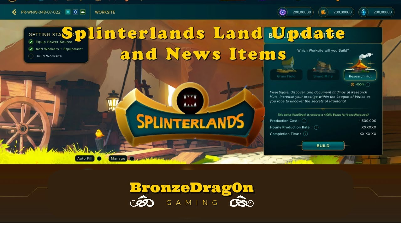 Splinterlands Land Update and News Items - YouTube