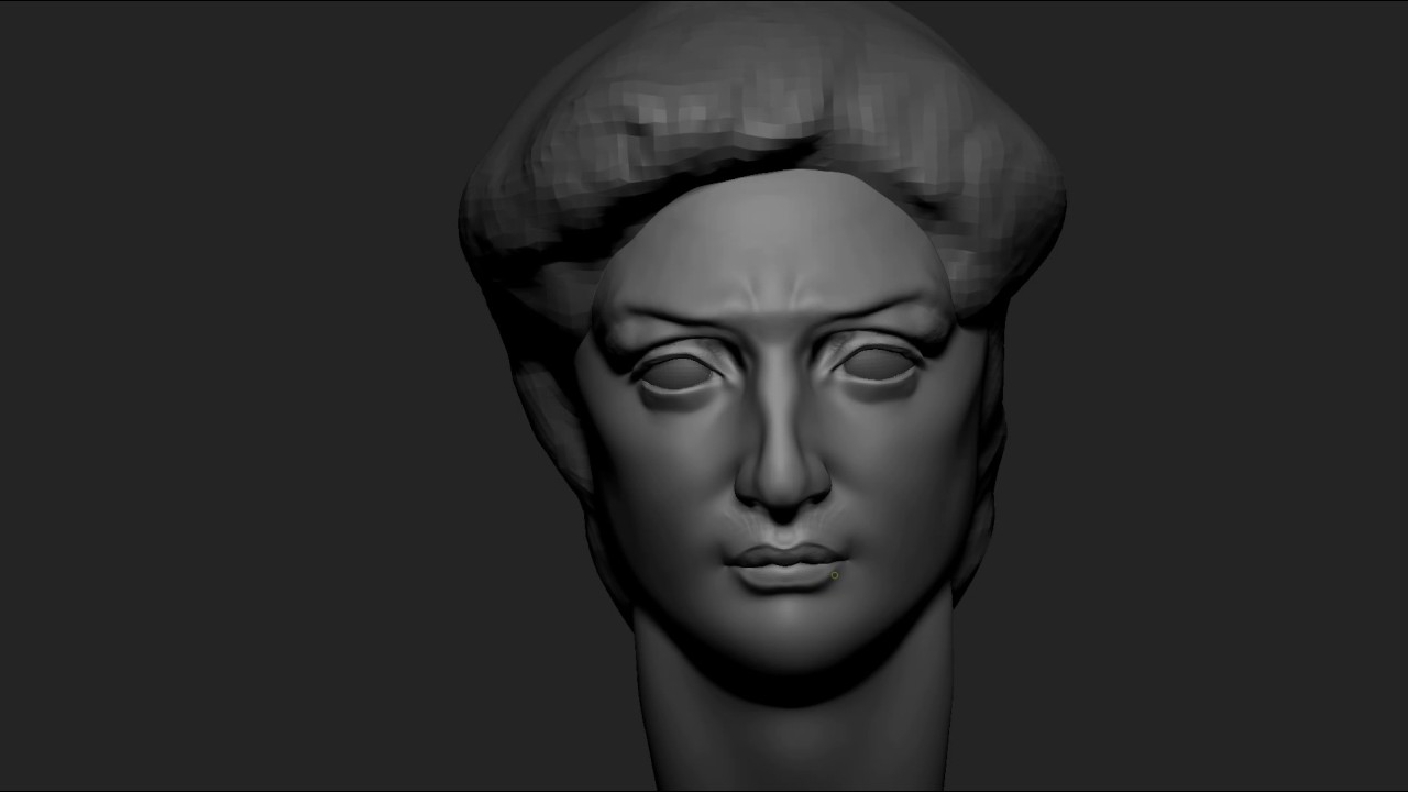 David head sculpt in Zbrush 08 - YouTube