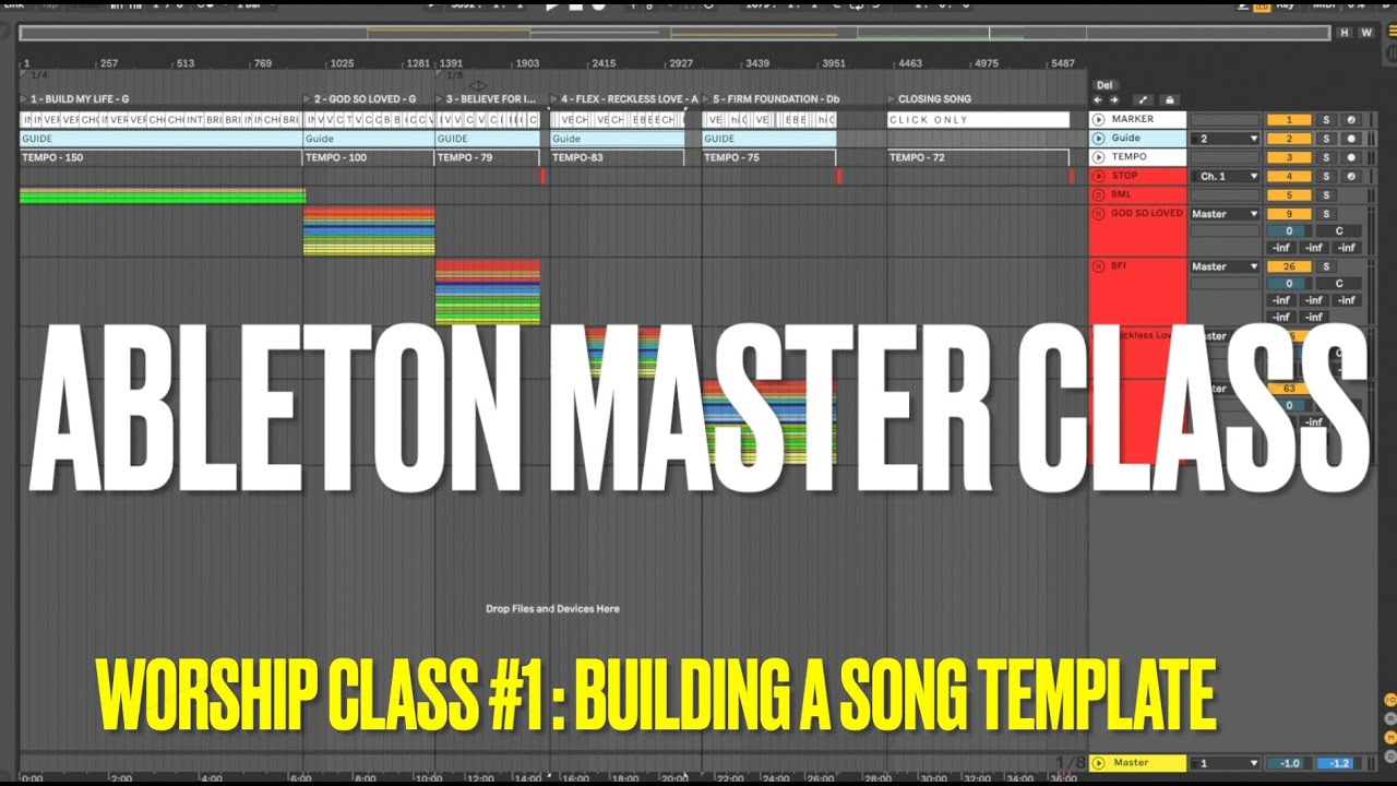 Ableton Masterclass For Worship: How to build an Ableton song template ...