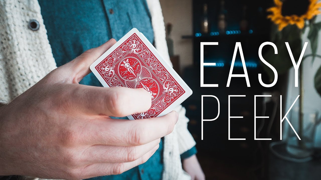 The EASIEST Card Peek - Beginner Magic Tutorial - YouTube