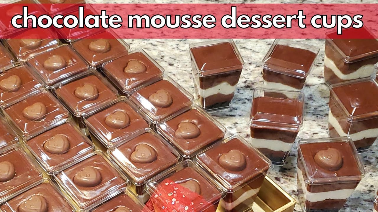 Chocolate Mousse Dessert Cups | Mini Desserts Great for a Party!! - YouTube