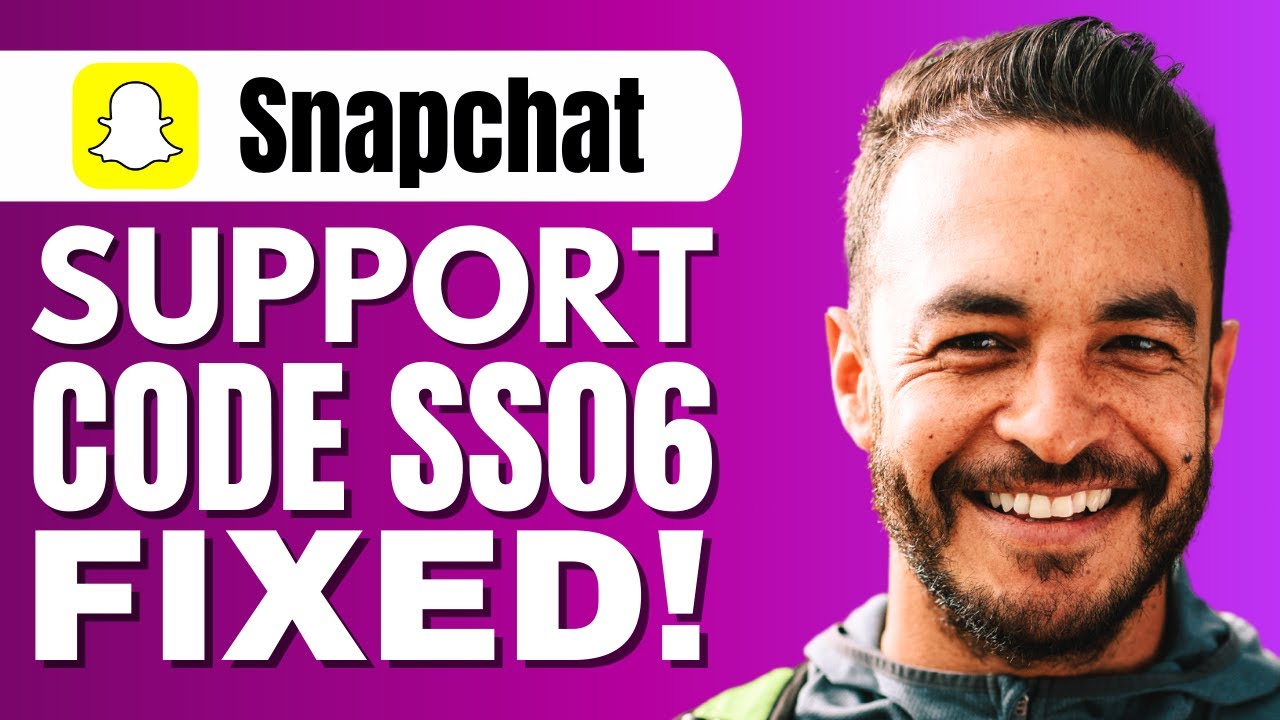 How to Fix Snapchat Support Code SS06 Easy Fix (Step by Step Tutorial ...