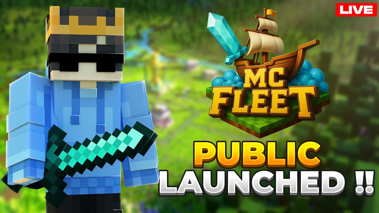 MC FLEET PUBLIC LAUNCH | CHILL STREAM | DAY 1 @GamerFleet - YouTube