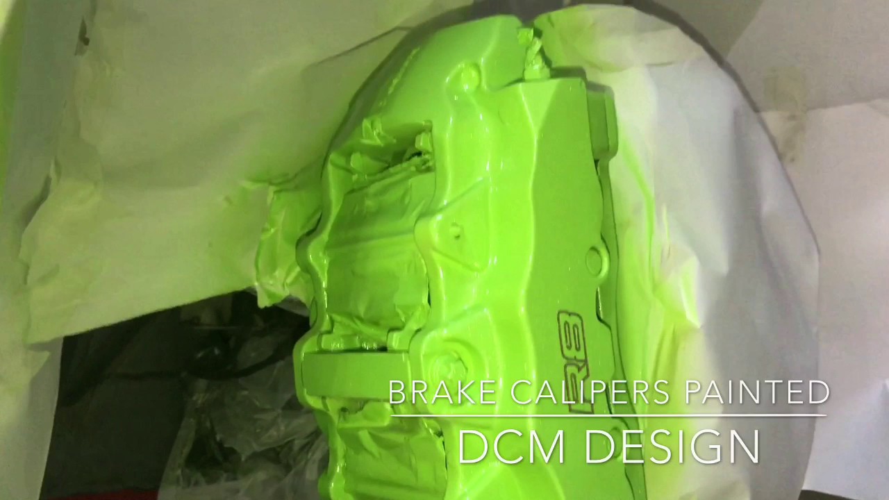 Audi R8 brake calipers painted - YouTube