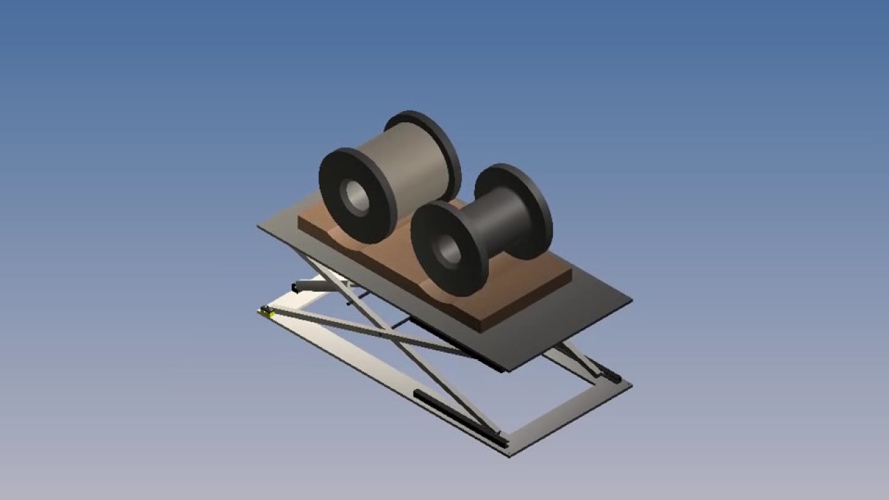 Sollevatore a pantografo / pantograph lifter - YouTube