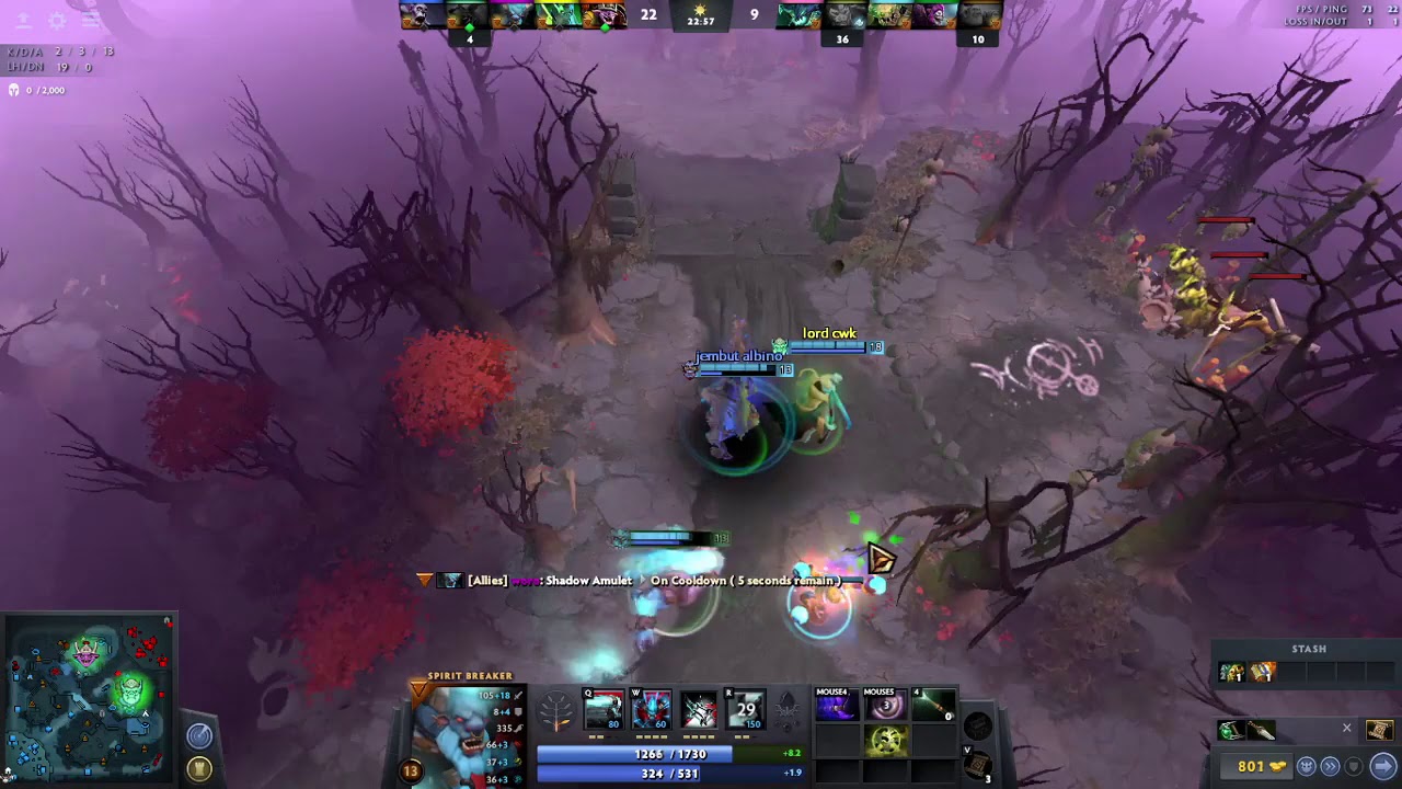 Classic Shadow Amulet Play | Dota 2 - YouTube