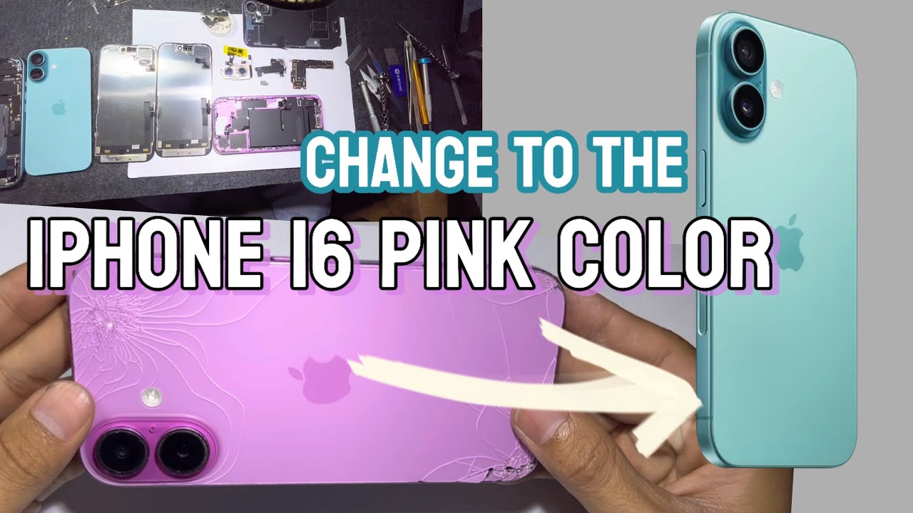 iphone 16 pink color change to teal color 😍, iPhone 16 pink, iPhone 16 ...