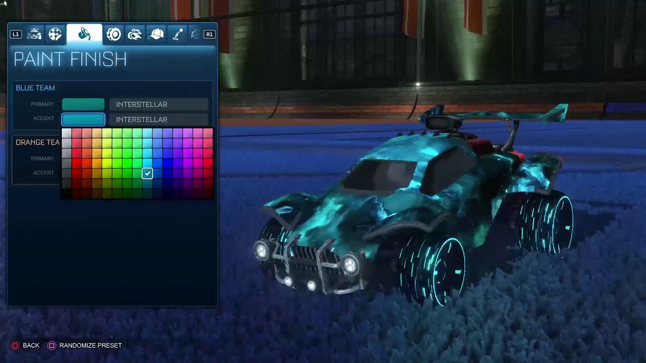 Rocket League Sky Blue Interstellar Octane Tutorial - YouTube