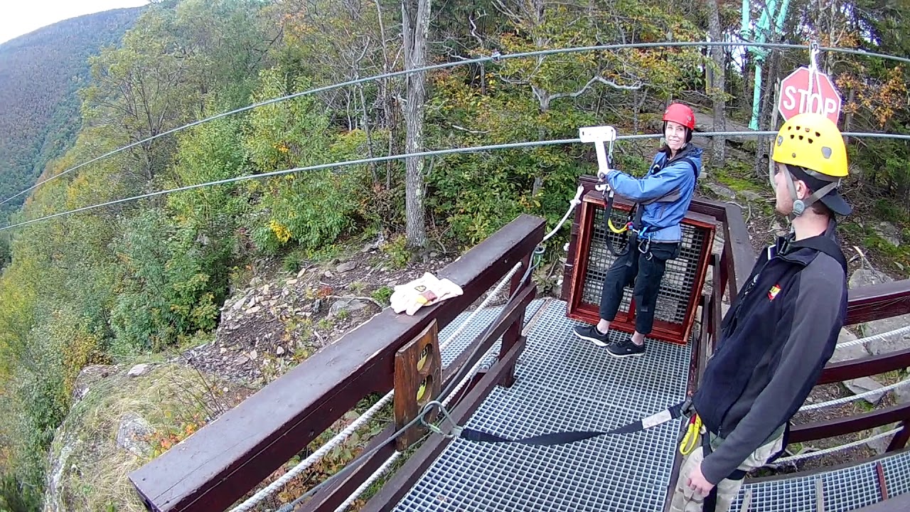 Hunter Mountain NY Zipline, Skyrider - YouTube