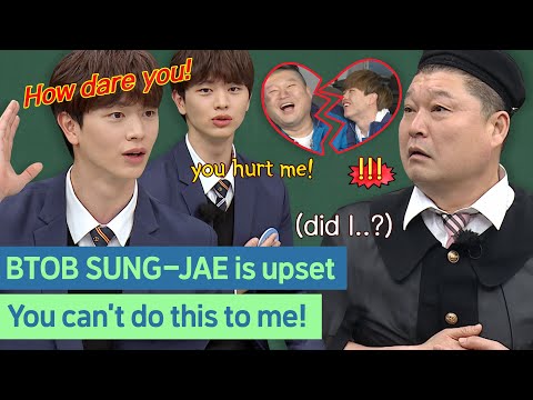 BTOB Sung-Jae is upset because of Ho-Dong!😠