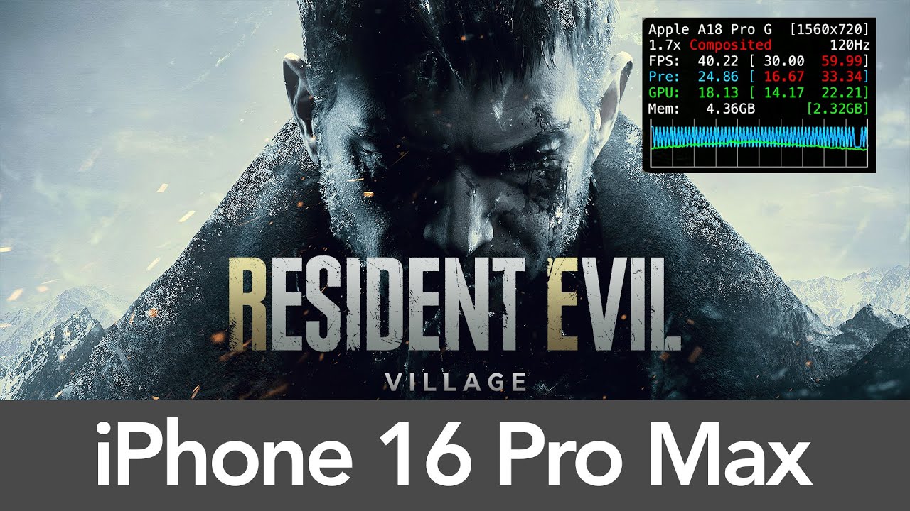 iPhone 16 Pro Max Resident Evil Village - Performance - YouTube