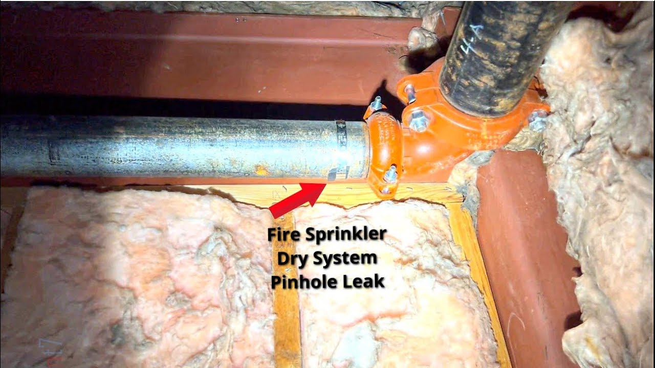 Worst Place to Look for a Fire Sprinkler Leak - YouTube