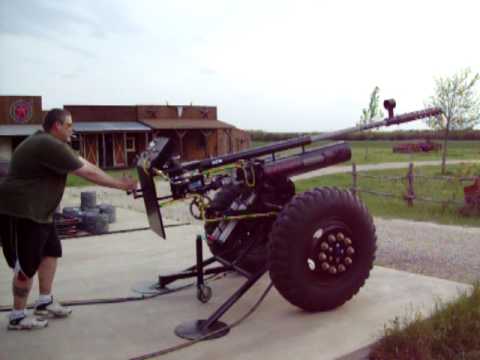 Huge compressed air and acetylene injected potato cannon. - YouTube