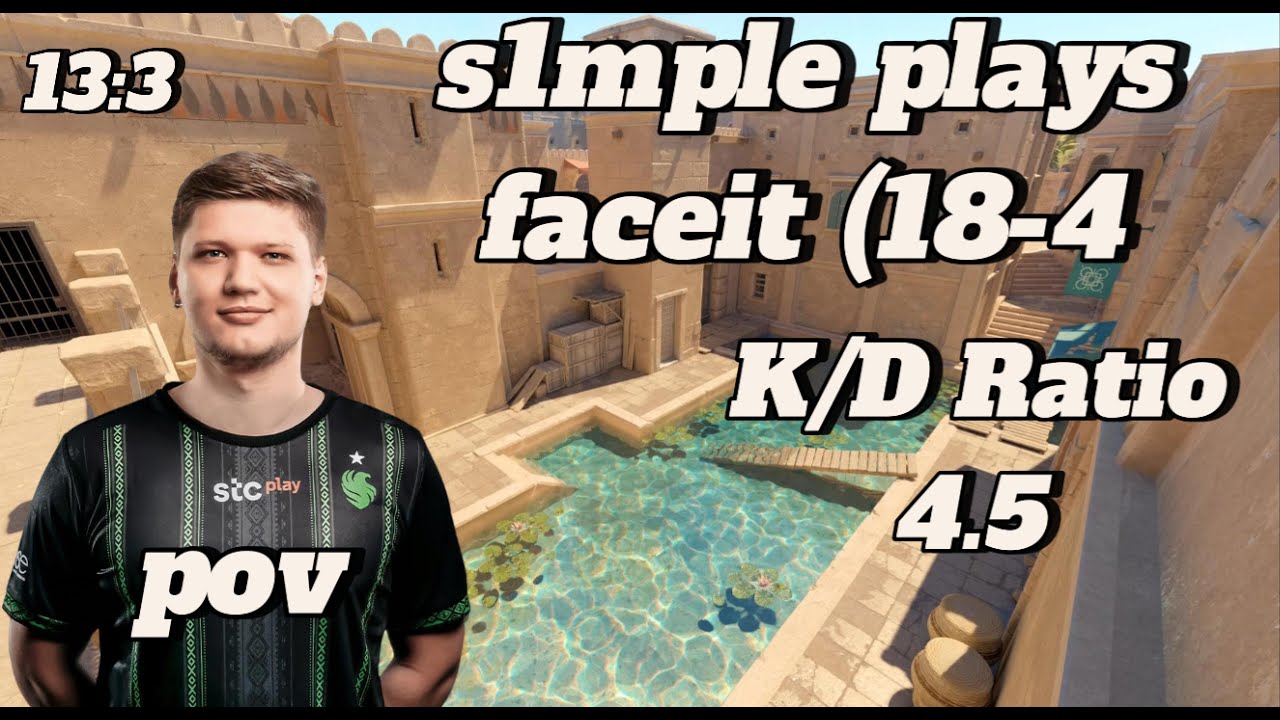 POV:s1mple play faceit 18-4 (anubis) feb 17 2025 - YouTube