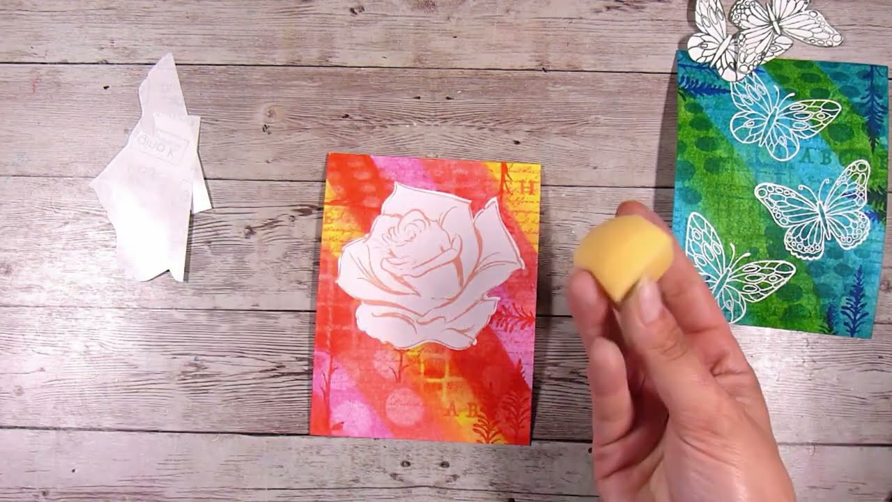 Easily Create A Focal Point on a Busy Background in Card Making! - YouTube