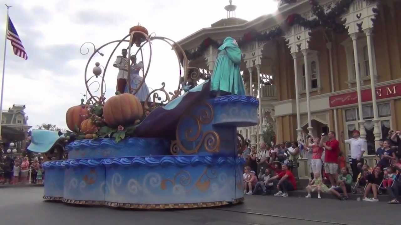 Cinderella's Celebrate A Dream Come True Parade with Kayla - YouTube