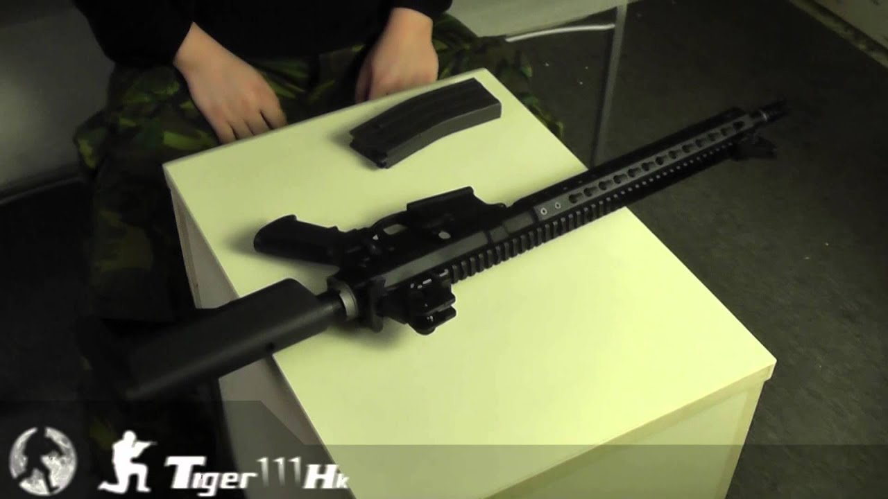 PTS X KWA Metal Mega Arms MKM AR 15 GBB Rifle Black - YouTube