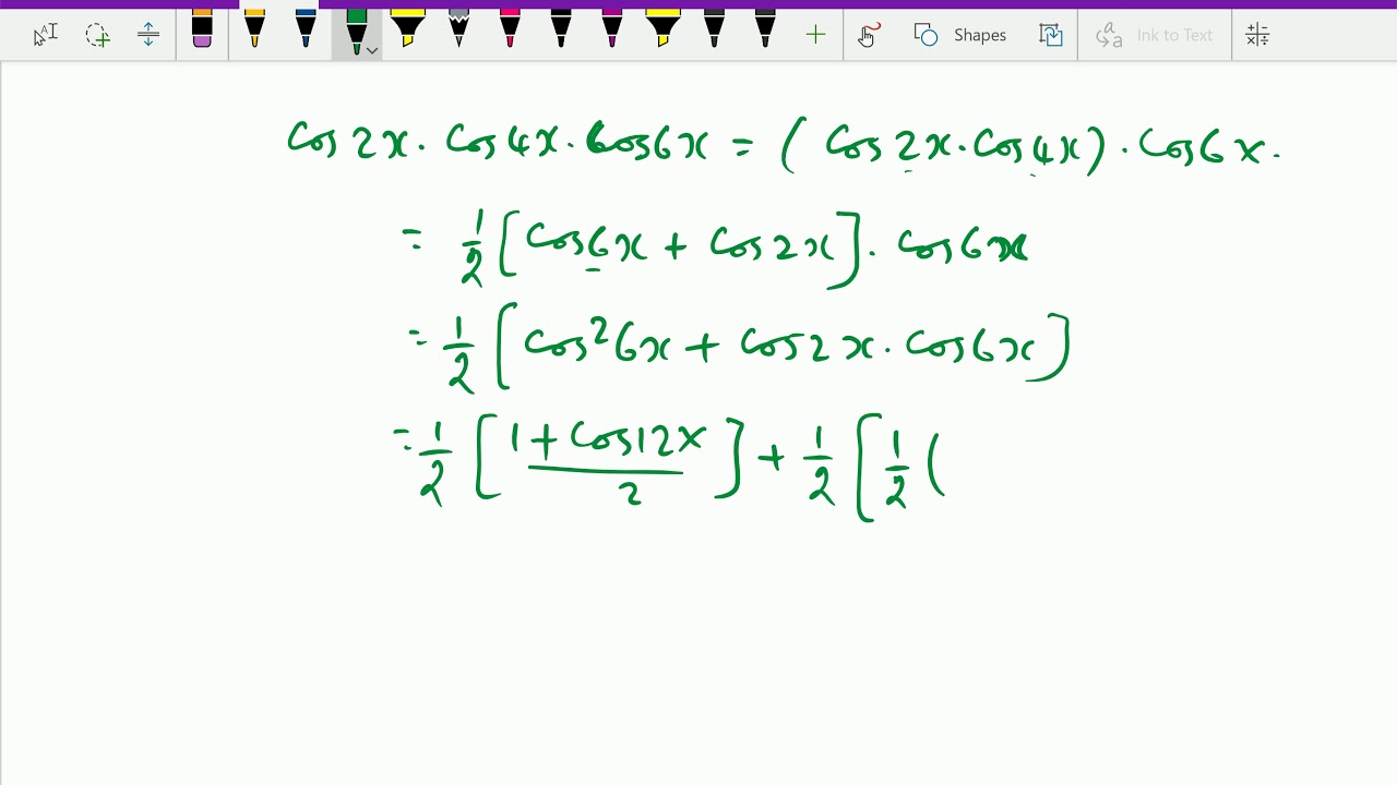 Integration : - ( Integration of Sines and Cosines of multiple angles ...