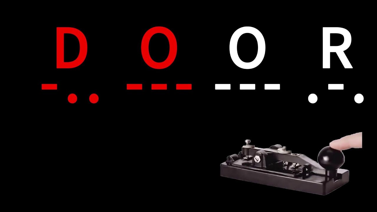 Door in Morse Code | Morse Code for Door - YouTube