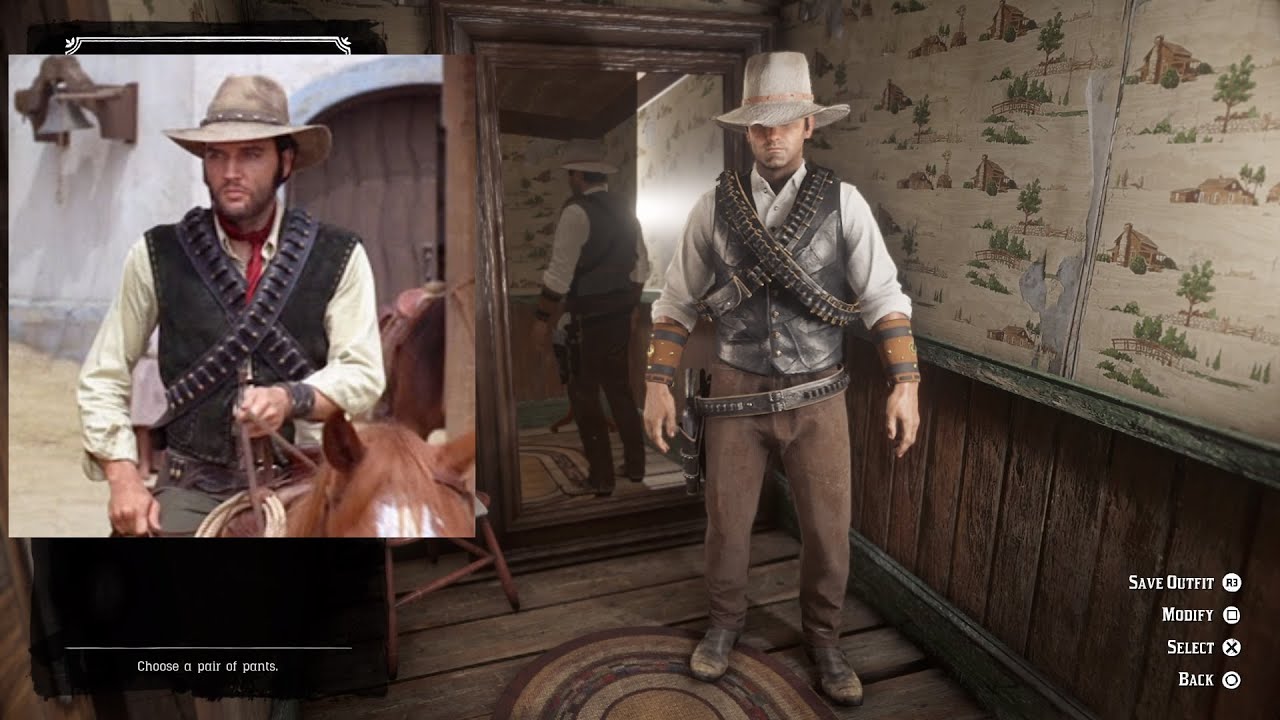 How to dress like Elvis from Charro in Red Dead Online - YouTube