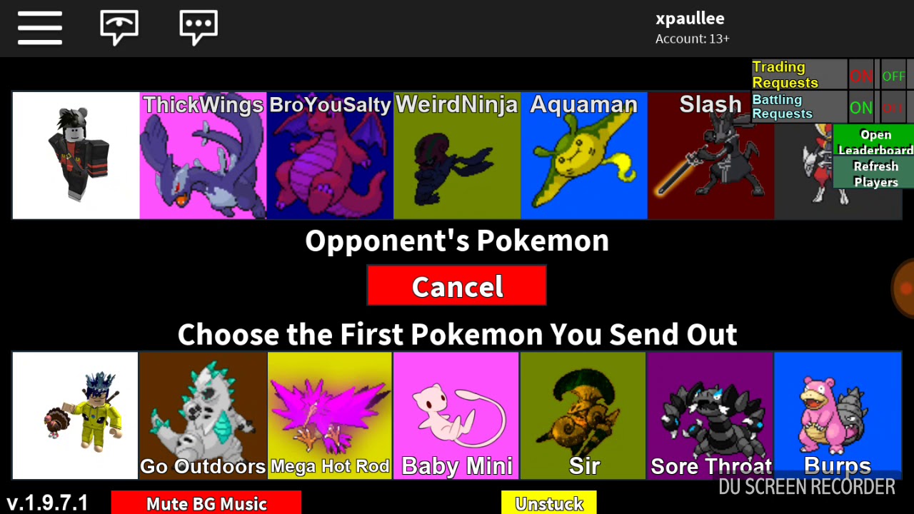 Roblox Project: Pokemon PvP Battles - Episode 68 - GuardedAlphaspinner ...